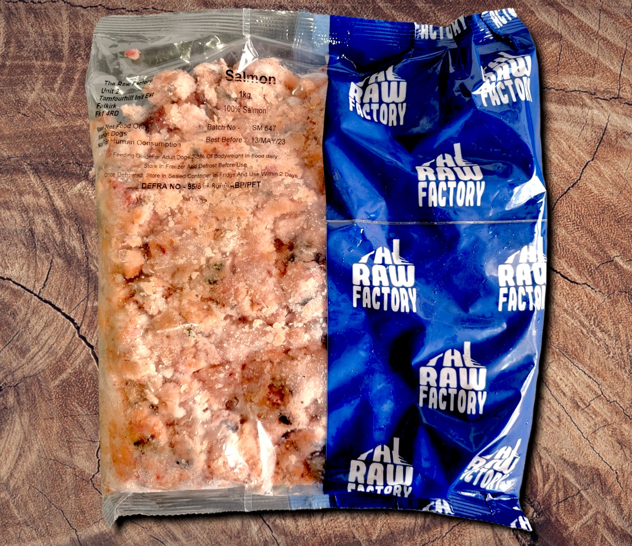 The Raw Factory - Salmon & Tripe 8x1kg | Carniraw Ltd