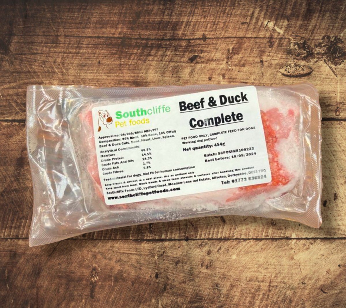 Southcliffe - Beef & Duck Complete 454g | Carniraw Ltd