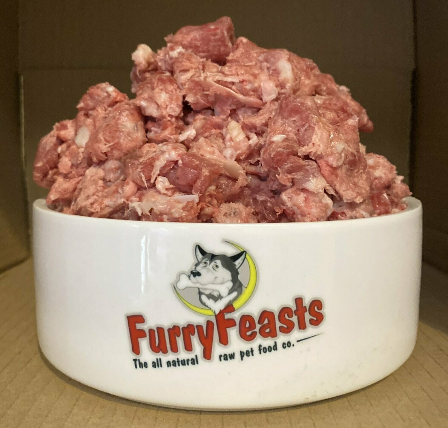Furry Feasts - Posh Beef & Lamb Supper 80/10/10 1kg | Carniraw Ltd
