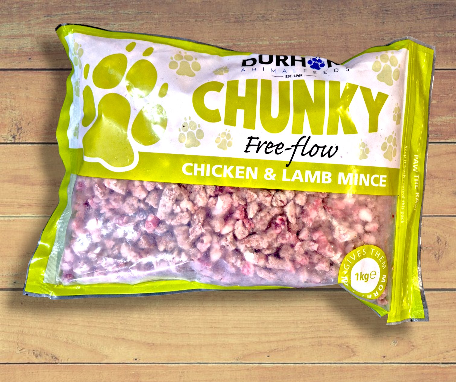 Durham - Freeflow Chicken & Lamb Complete 1kg | Carniraw Ltd