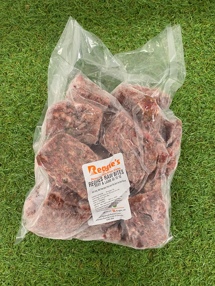 Reggies - Raw Bites Beef & Lamb 80/10/10 1kg | Carniraw Ltd